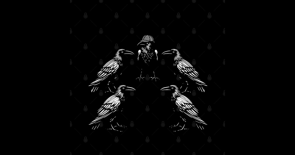 A Crow Murder Investigation - Crows - Sticker | TeePublic