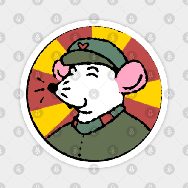 Mouse Zedong (Full Color Version) - Rad Rat Studios - Magnet | TeePublic