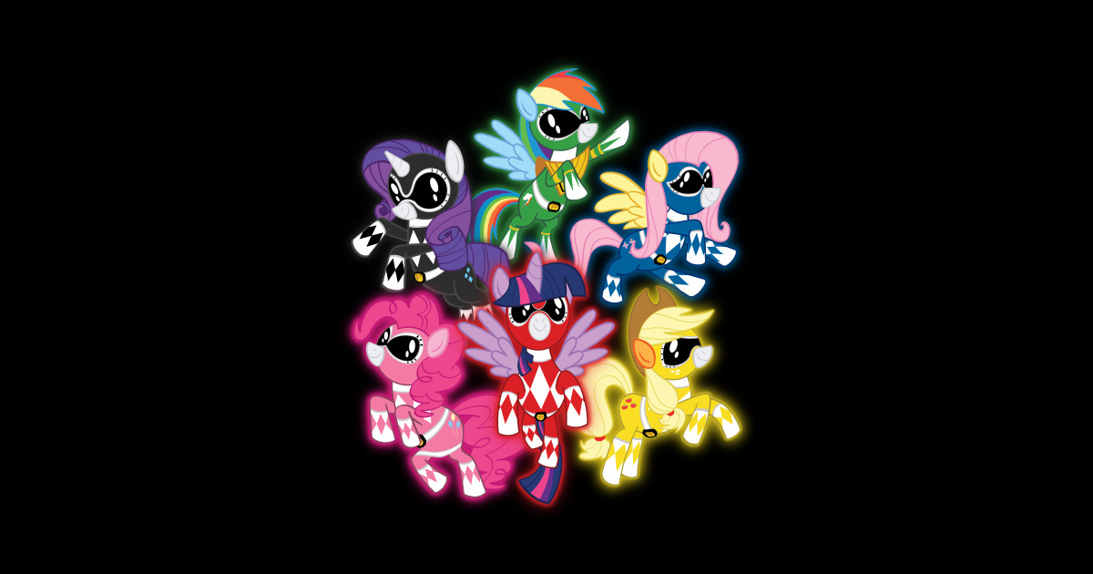 My Little Morphin Pony Rangers - 2 - Pony Rangers - Sticker | TeePublic