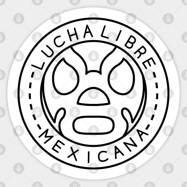 LUCHA LOGO#23mono - Logo - Sticker | TeePublic