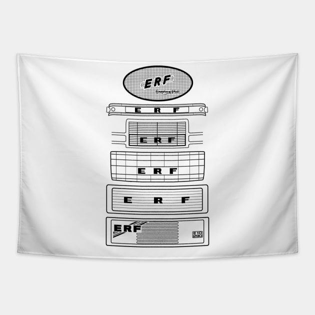 ERF classic British wagons evolution black outlines - Erf - Tapestry ...