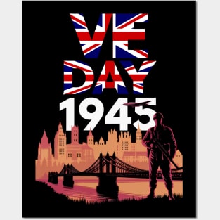 Ve Day Flag 80th Anniversary Ve Day 80t Posters and Art Prints for Sale ...
