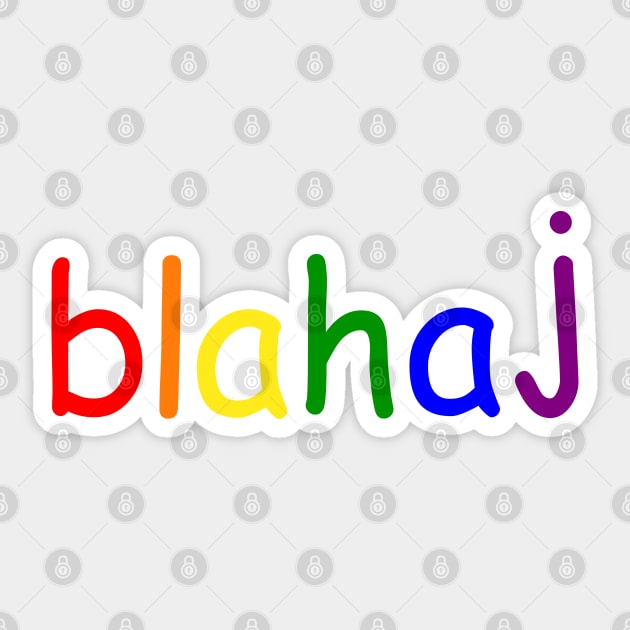 Blahaj - Pride Flag Colours - Blahaj - Sticker | TeePublic