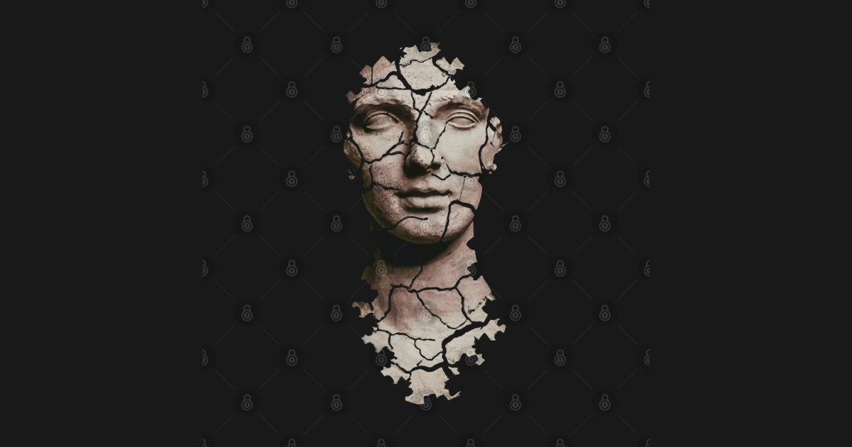 Fragmented Face - Face - T-Shirt | TeePublic