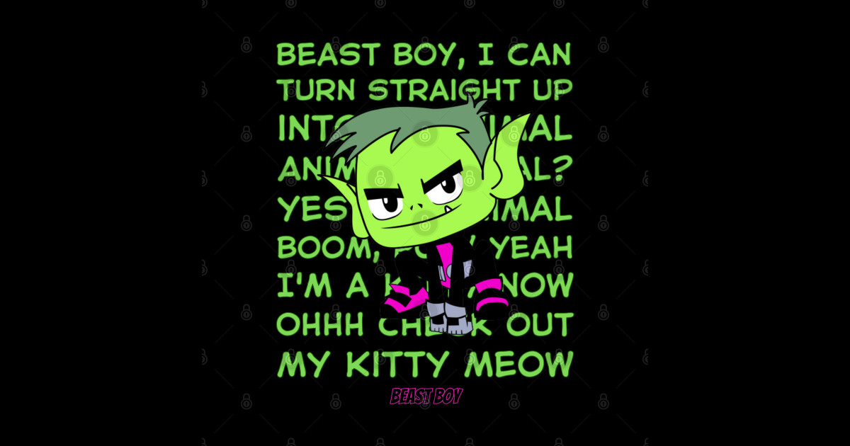Teen Titans Go To The Movies - Beast Boy - Teen Titans Go - Sticker ...