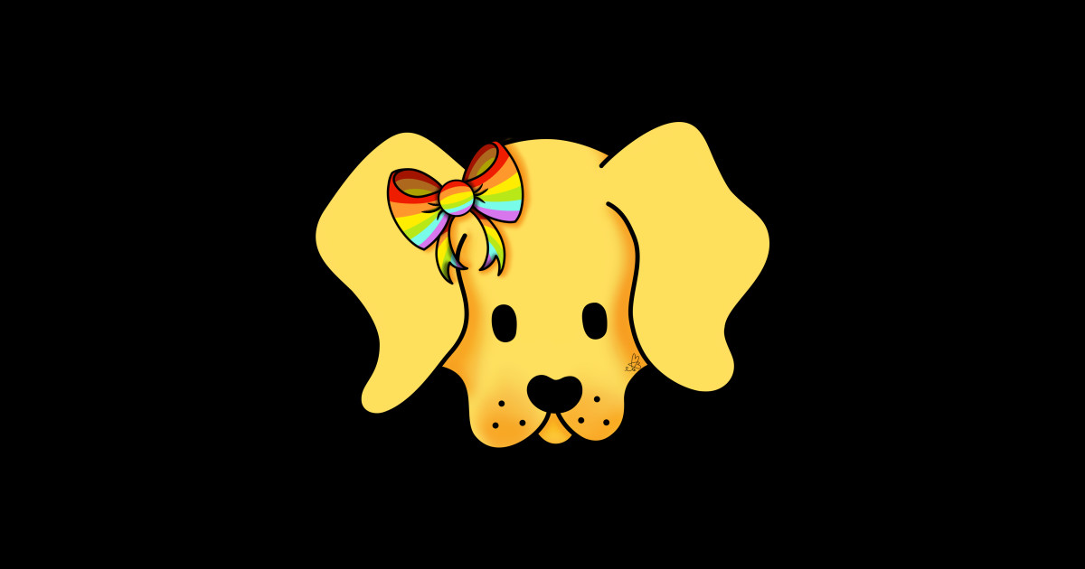 Pride Puppy - Pink - Puppy - Sticker | TeePublic