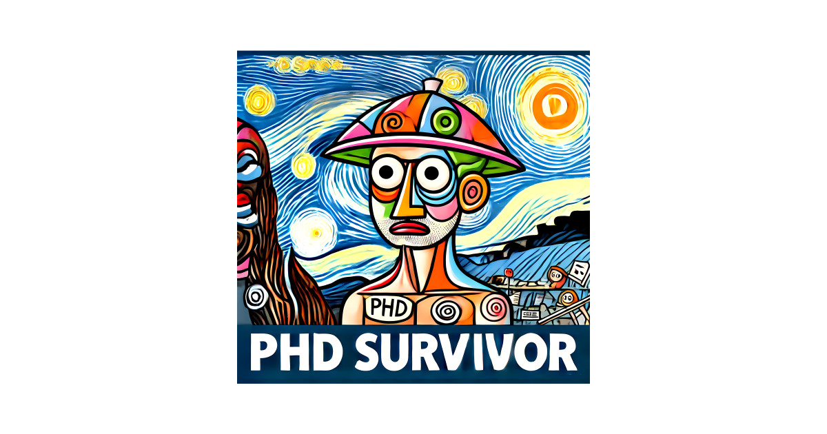 PhD Survivor Cubism Art – The Ultimate Academic Trophy - Phd Graduation ...