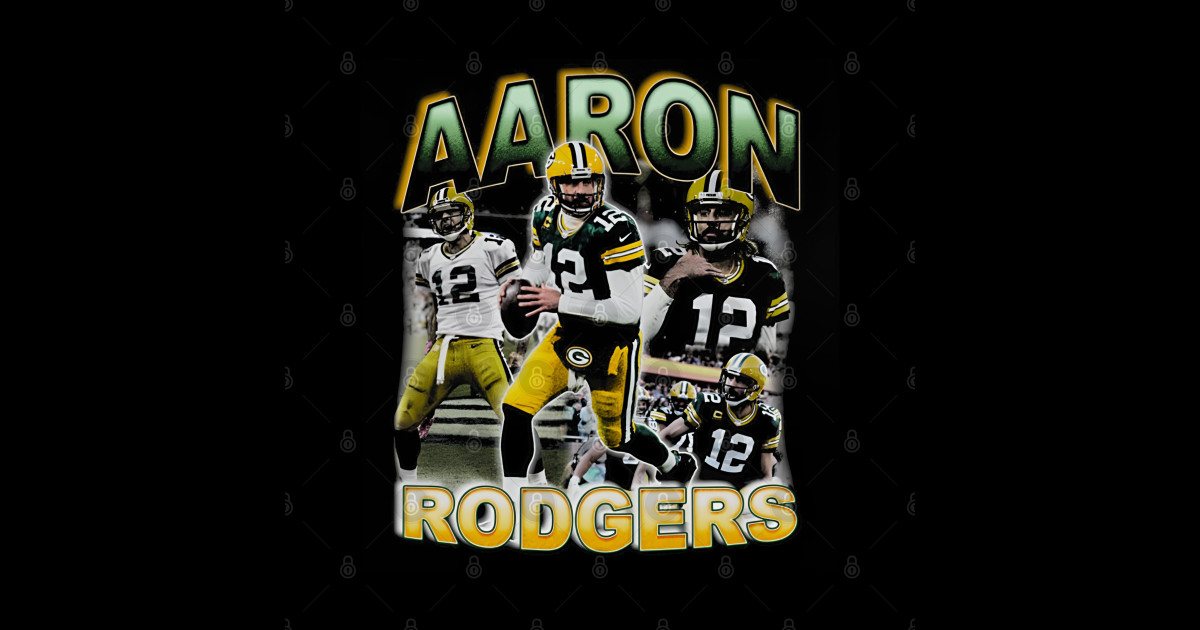 Aaron Rodgers Green Bay Vintage Bootleg - Aaron Rodgers - Sticker ...