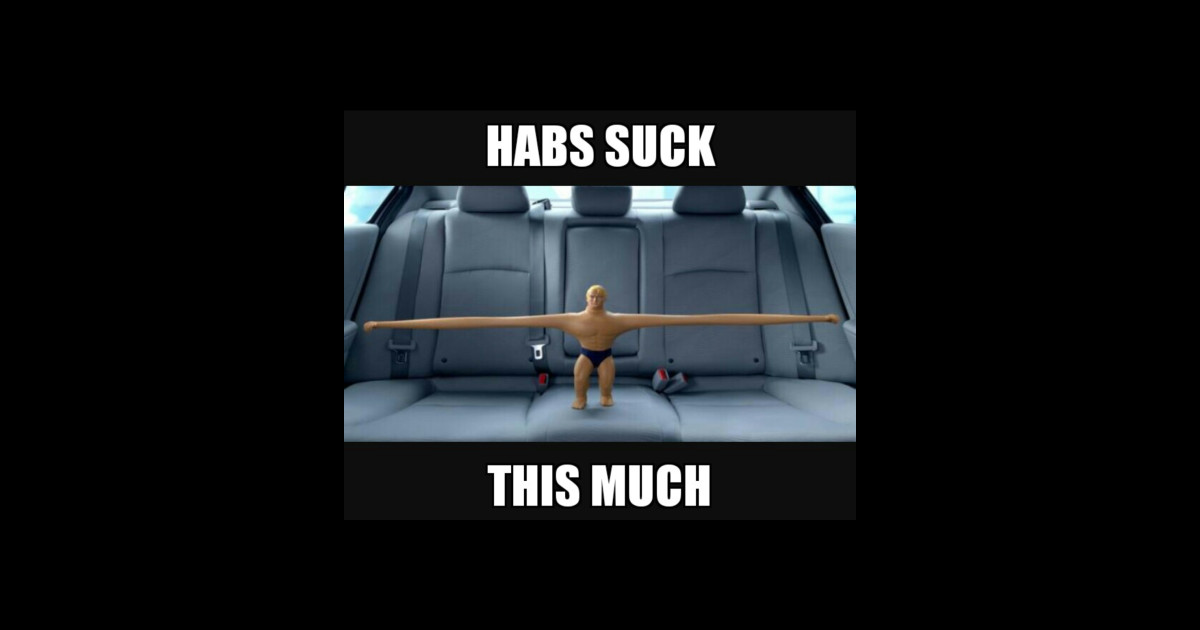 Habs suck this much - Habs Suck This Much - T-Shirt | TeePublic