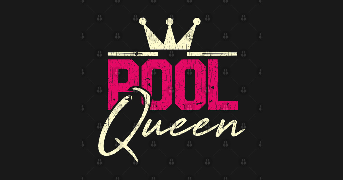 Vintage Billiard Game Pool Queen Athlete Gift Idea - Billiard - T-Shirt ...
