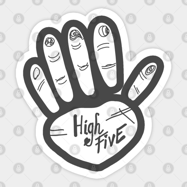 High five hand - High Five - Sticker | TeePublic