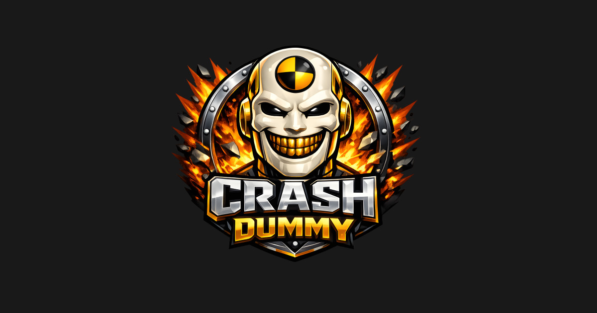 Crash Dummy Skull Explosion Design - Crash Dummy - T-Shirt | TeePublic