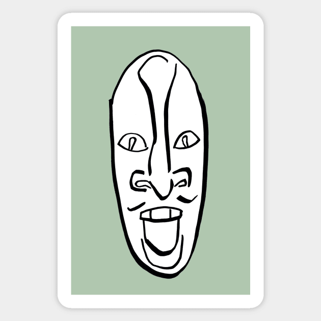 In your face - Faces - Sticker | TeePublic