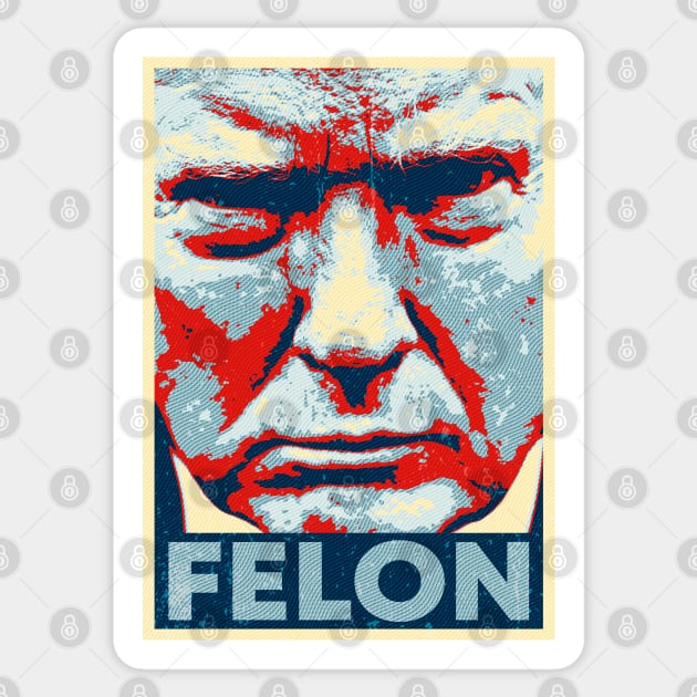 Felon Face Engrave - Vintage - Sticker | TeePublic