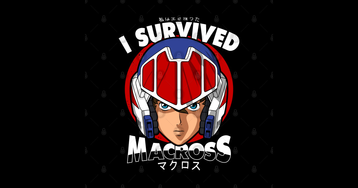 Macross Robotech 80's Anime Hikaru I Survive Meme - Macross - Kids T ...