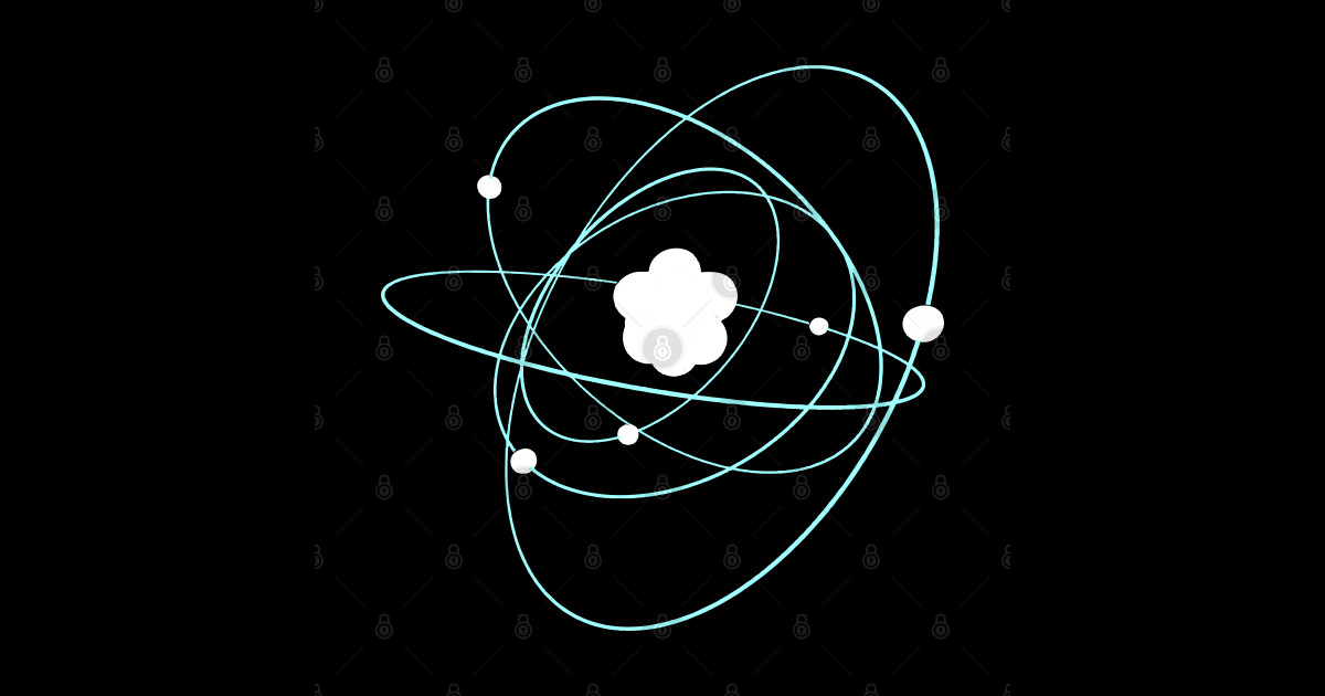 Atomic structure - Atomic - Sticker | TeePublic