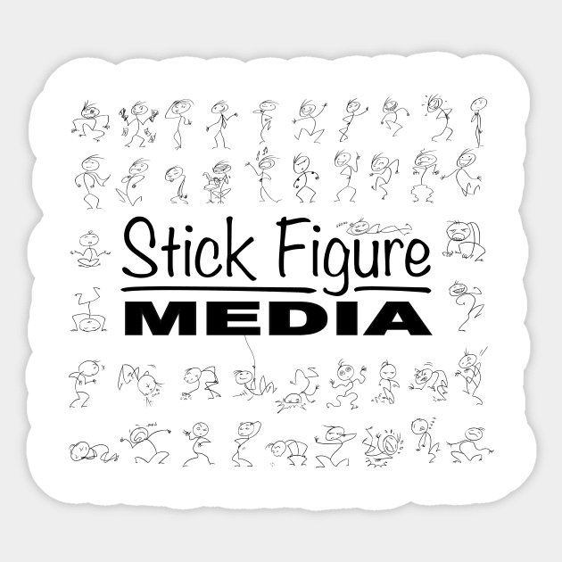 Stick Figure Media 2 - Humor - Sticker | TeePublic
