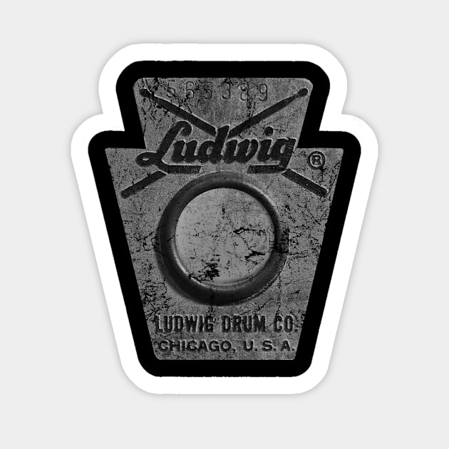Ludwig drum vintage - Ludwig - Sticker | TeePublic