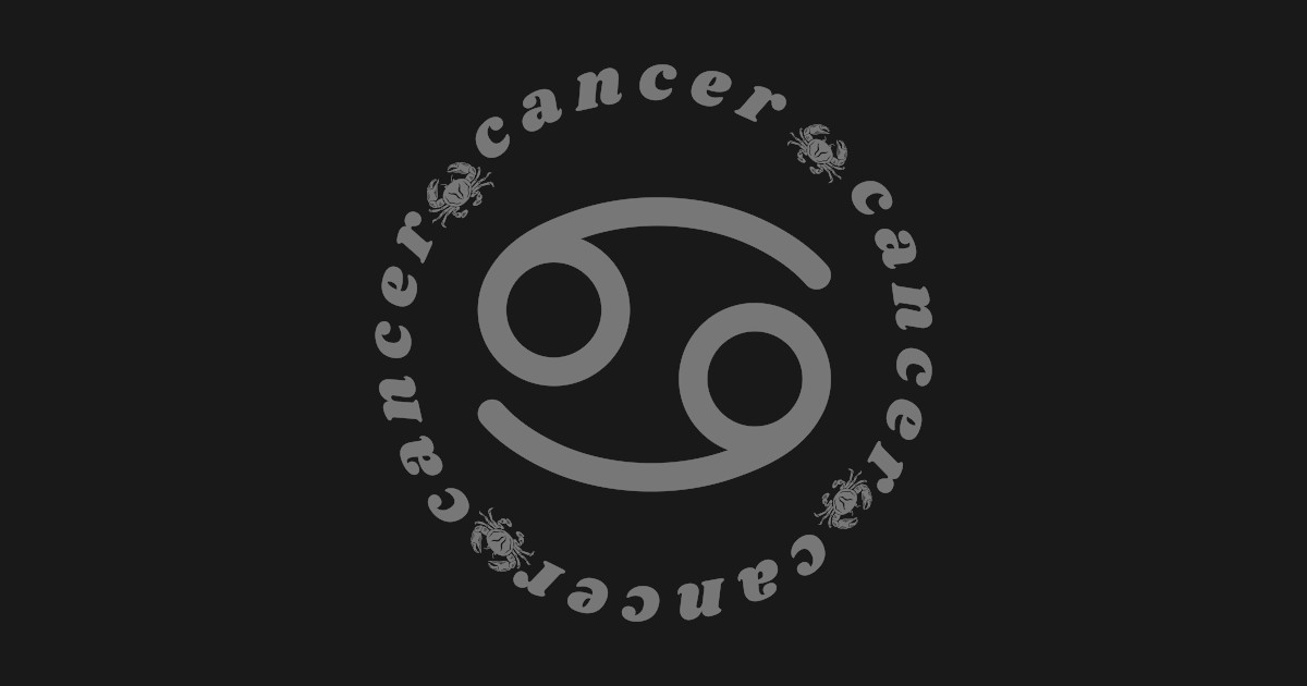 Cancer aesthetic zodiac typography design - Cancer Zodiac Sign - T ...