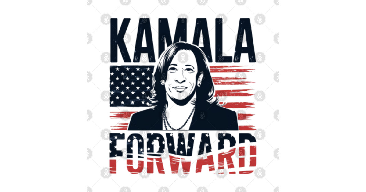 Kamala Forward - Vintage - Kamala Harris Forward 2024 - T-Shirt | TeePublic