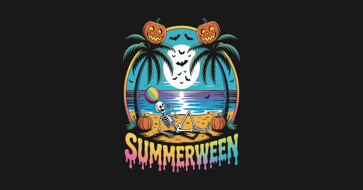 Summerween Skeleton Ghost Beach - Summerween Skeleton Ghost Beach - T ...