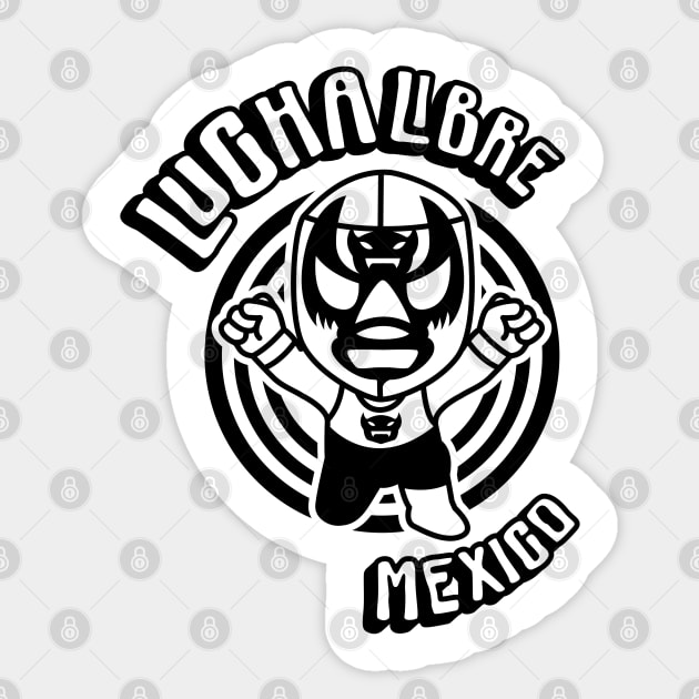 LUCHA LIBRE#52mono - Lucha Libre - Sticker | TeePublic