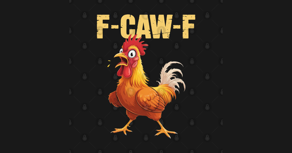 Retro Animal F Caw F Funny Chicken Meme Cute Basic - Retro Animal F Caw ...