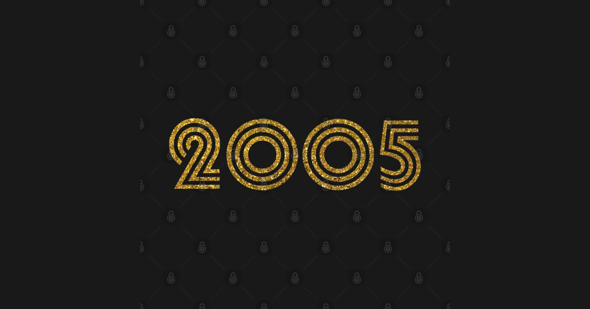 2005 Birth Year Glitter Effect - 2005 Birthday Gift - T-Shirt | TeePublic