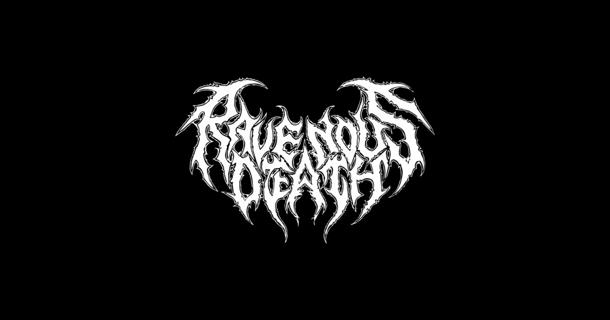 Ravenous Death – Vicious Death Metal Logo - Ravenous Death - Sticker ...