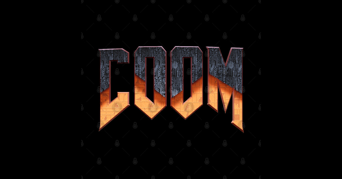 Coom - Doom - Sticker | TeePublic