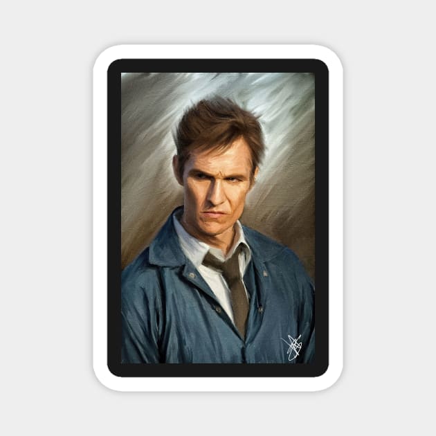 Rustin Cohle - Oil on Canvas Painting - Rustin Cohle - Magnet | TeePublic