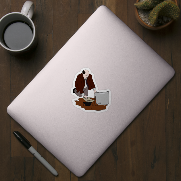 Kevin chili spill The Office inspired - Kevin Chili - Sticker | TeePublic