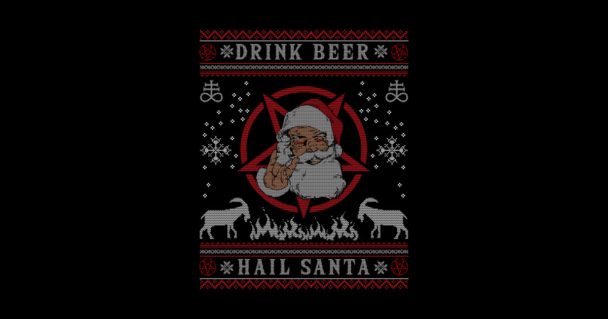 Drink Beer Hail Satan I Baphomet Death Metal - Gift - Pin | TeePublic