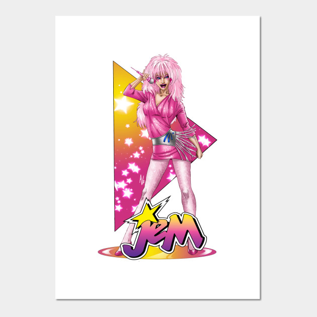 Jem with logo - Jem And The Holograms - Posters and Art Prints | TeePublic