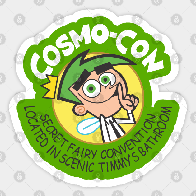 Cosmo-Con - Fairly Oddparents - Sticker | TeePublic