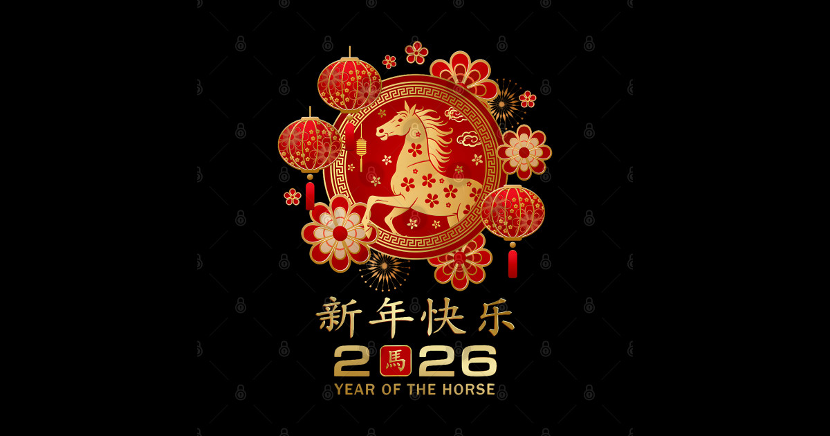 Chinese New Year 2026 Year Of The Horse - Chinese New Year - Posters ...