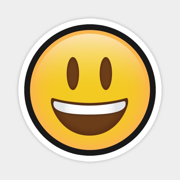 Big Smile Emoji - Emoji - Magnet | TeePublic