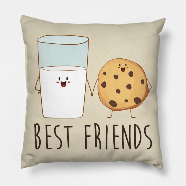 Best Friends Milk And Cookie Cute Cookie - Cookie - Pillow | TeePublic