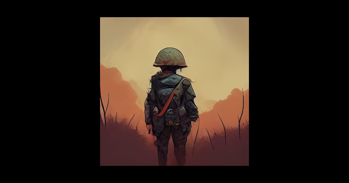 Soldier | Comics Style - Comics - Sticker | TeePublic