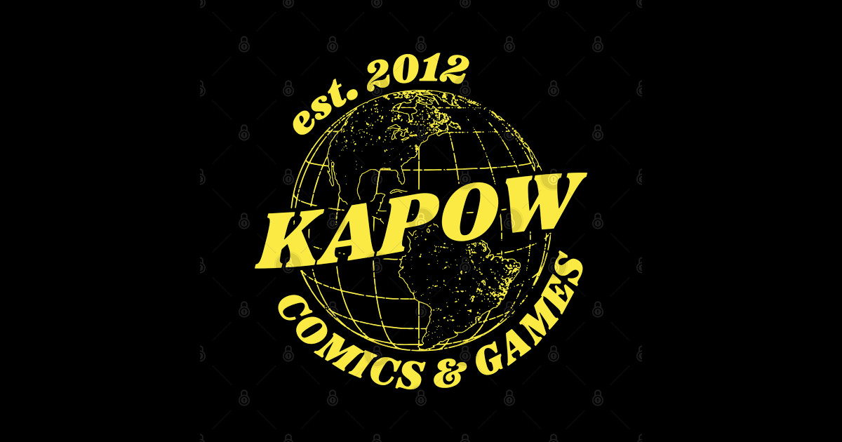 Kapow Global - Yellow - Comics - Sticker | TeePublic