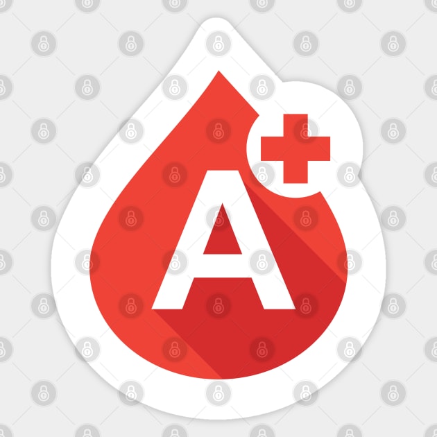 Blood Types Drops - A Positive - Blood Types - Sticker | TeePublic