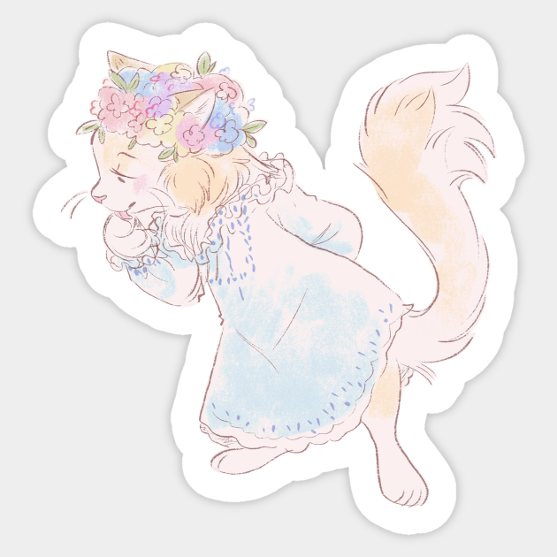 Mayflower Queen Cat - Midsommar - Sticker | TeePublic