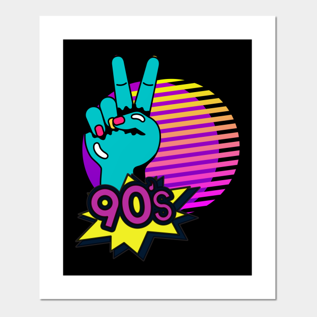 90s Peace Sign - 90s - Posters and Art Prints | TeePublic