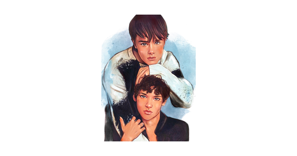 Watercolor of Edvin and Omar from Young Royals Simon and Wilhelm ...