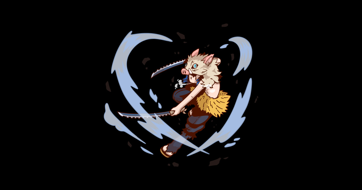 demon slayer inosuke - Anime And Manga - Sticker | TeePublic