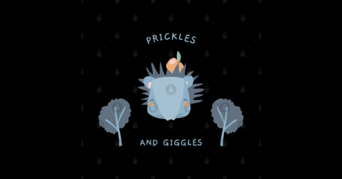 Prickles and Giggles Cute Cartoon Hedgehog Pet Animal - Hedgehog Cute ...