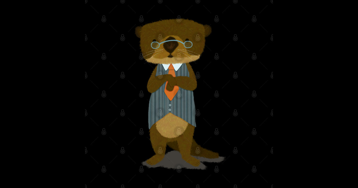 Mr. Otter - Otter - Pin | TeePublic