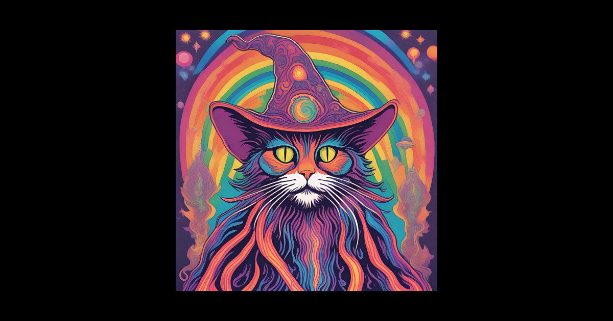 Magic Cat - Magic Cat - Sticker | TeePublic