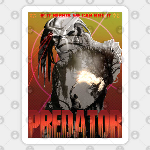 PREDATOR poster - Predator - Sticker | TeePublic