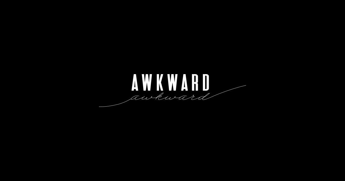 Awkward - Elegant Minimal Design - Awkward - Posters and Art Prints ...